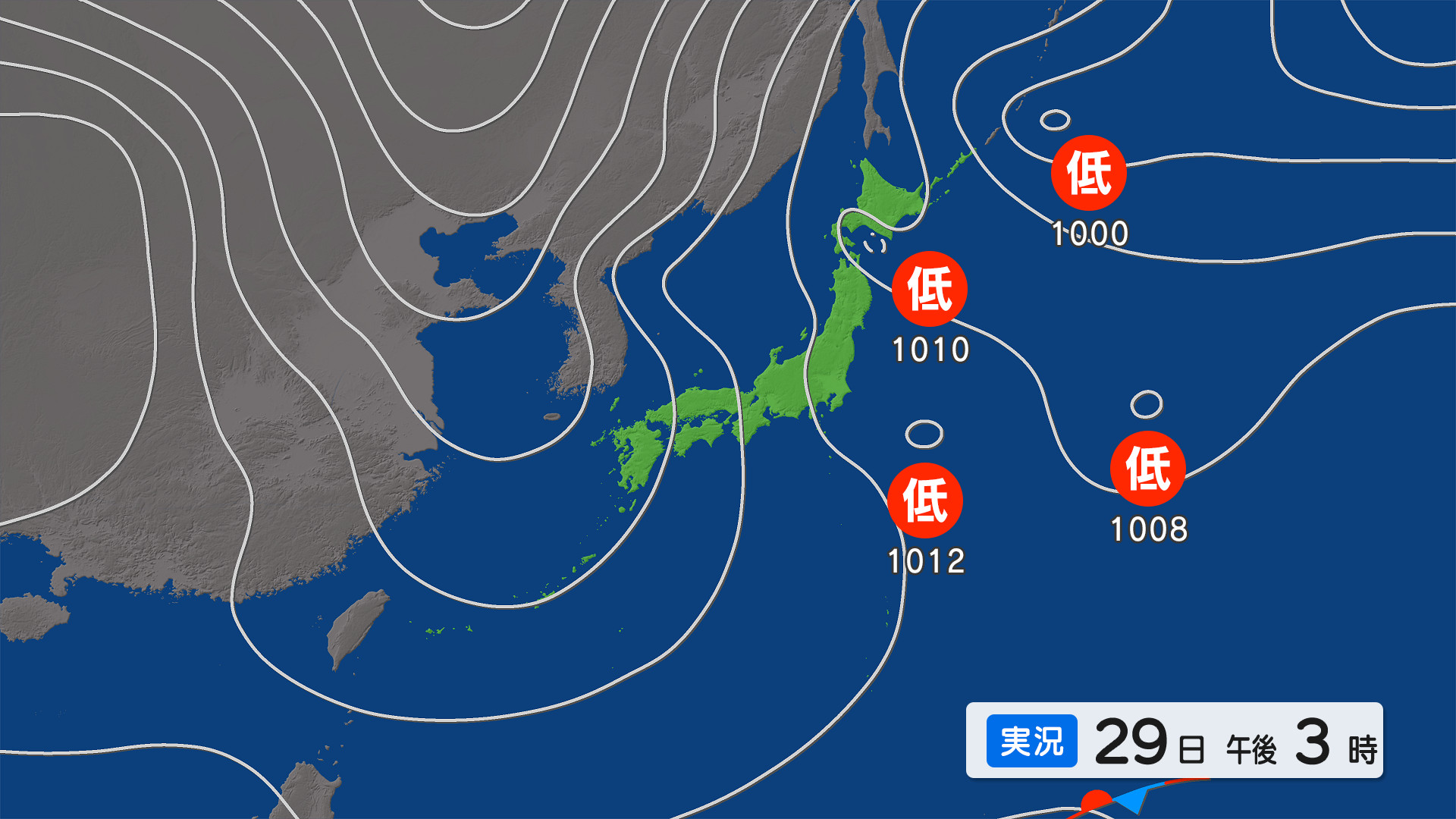 天気図（実況天気図）｜お天気｜KBS京都